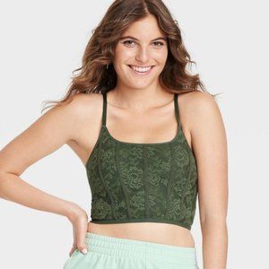 Colsie | Intimates & Sleepwear | Colsie Womens 8s Lace Brami Dark Green ...